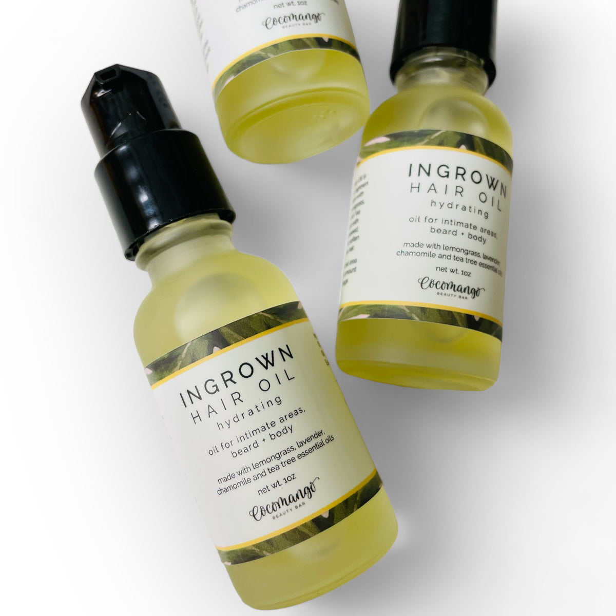 INGROWN Hair Oil with Chamomile, Tea Tree, Lemongrass, and Lavender Es ...